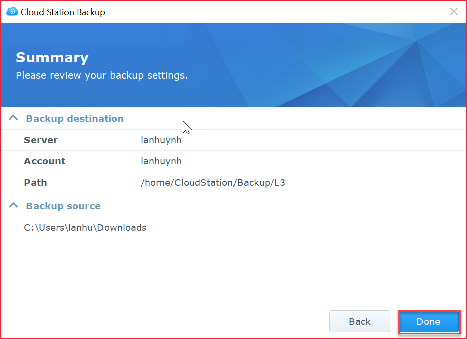 Hướng dẫn sử dụng Cloud Station Backup | Mstartech