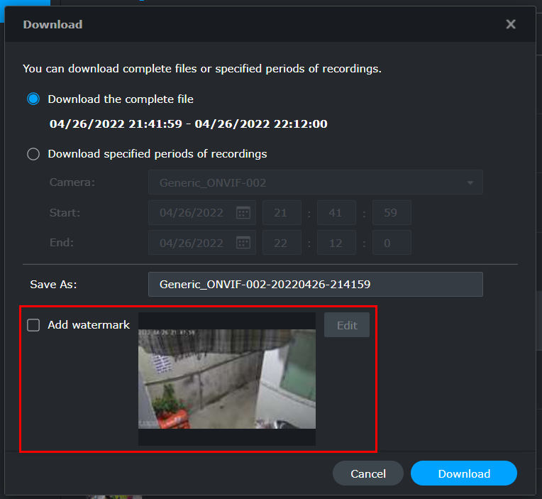 Làm sao thêm watermark vào video Synology Surveillance Station? | Mstartech