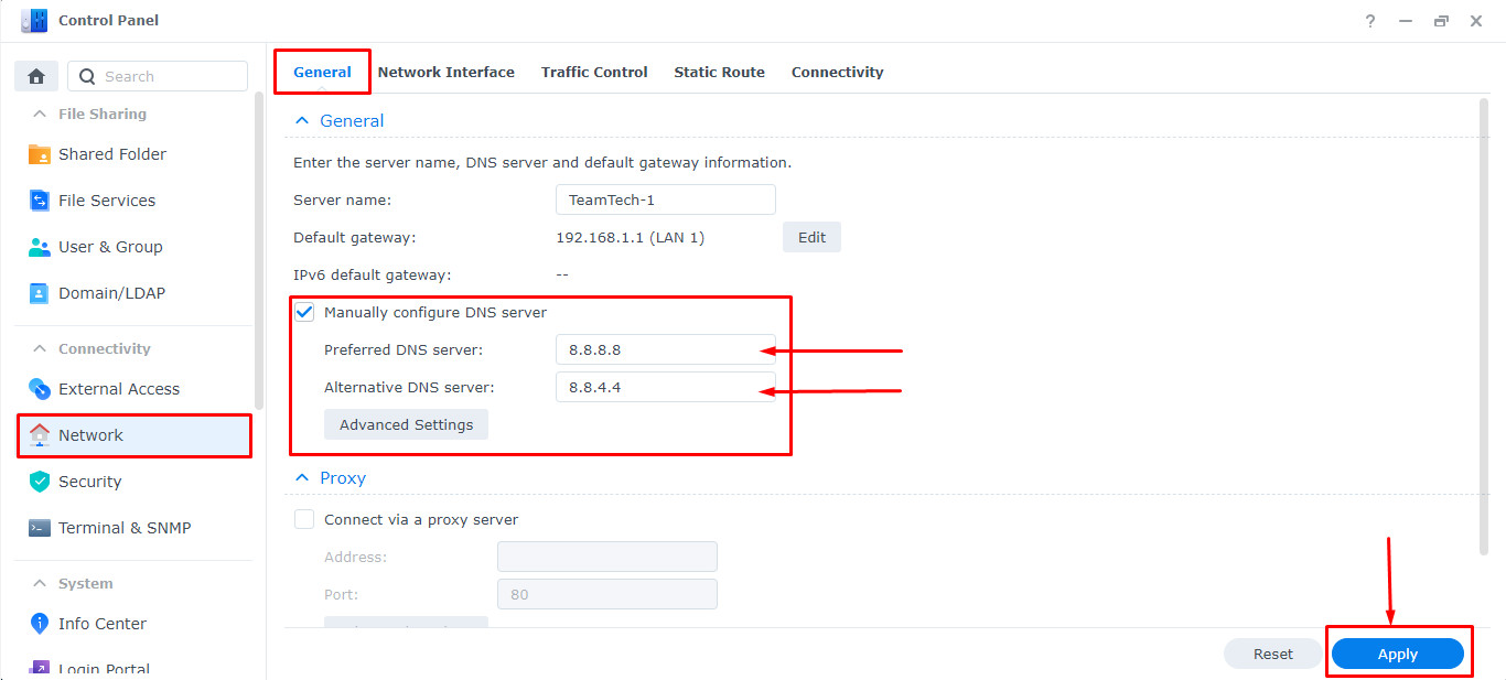 CÁCH KHẮC PHỤC LỖI CONNECTION FAIL TRÊN NAS