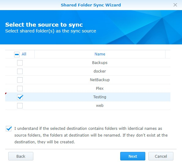 TÍNH NĂNG SHARE FOLDER RSYNC NAS SYNOLOGY