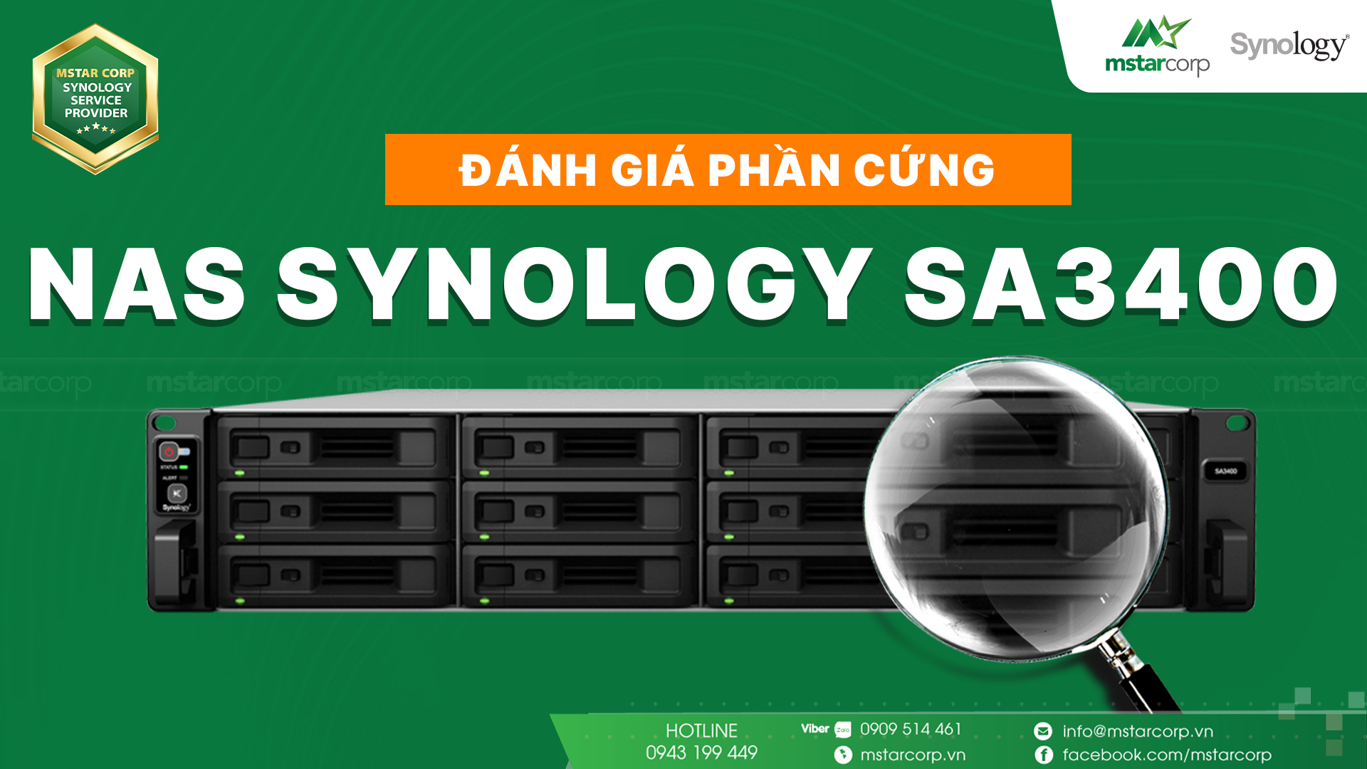 Synology SA3400 review chi tiết