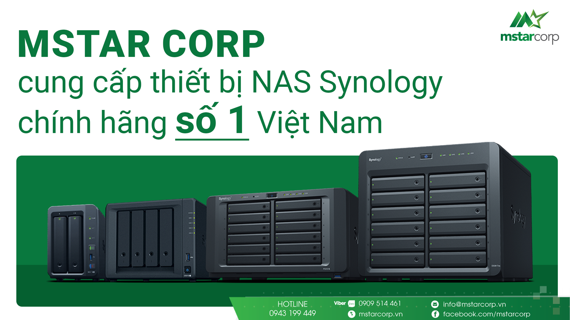 Mstar Corp cung cấp thiết bị NAS Synology chính hãng số 1 Việt Nam
