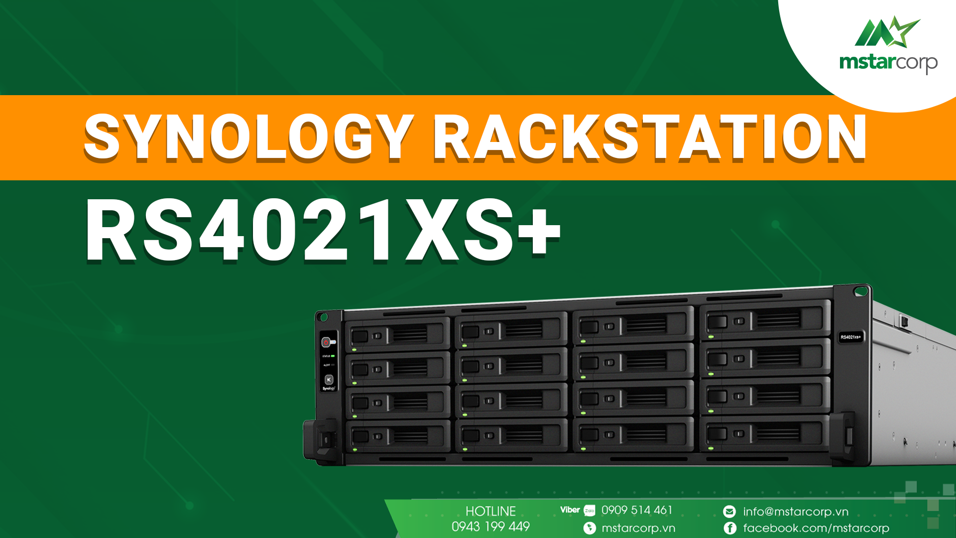 Synology Rackstation RS4021xs+ giá tốt tại Hà Nội