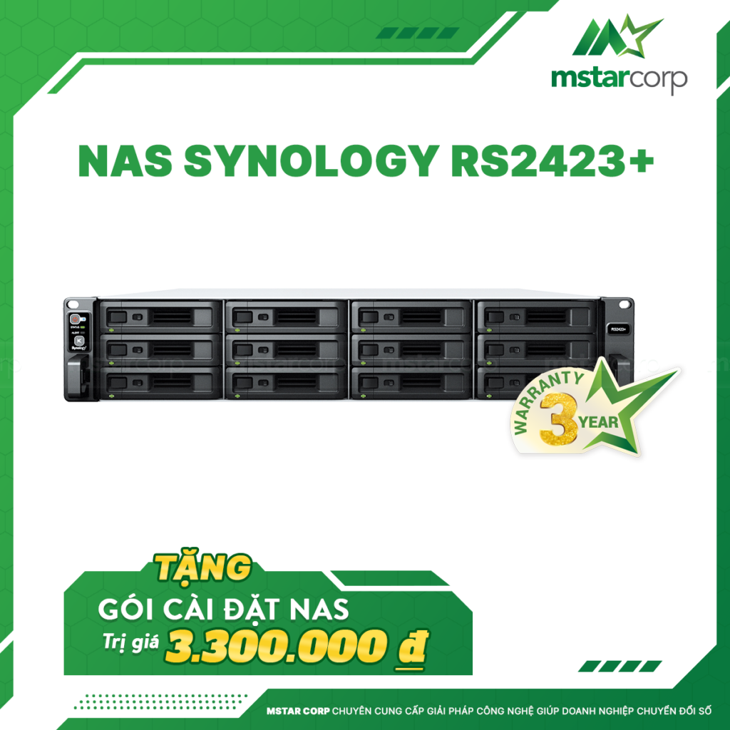 Thiết bị lưu trữ NAS Synology RS2423+ | Mstartech