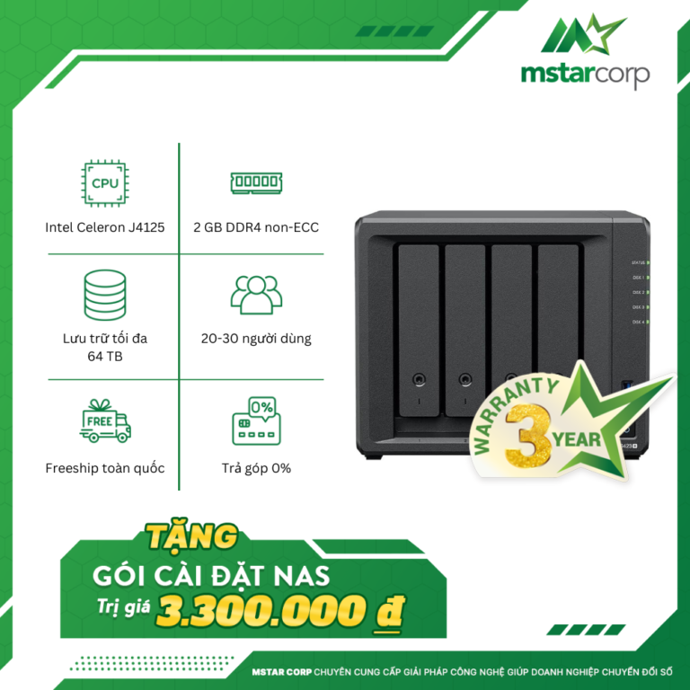 Thiết bị lưu trữ NAS Synology DS423+ | Mstartech