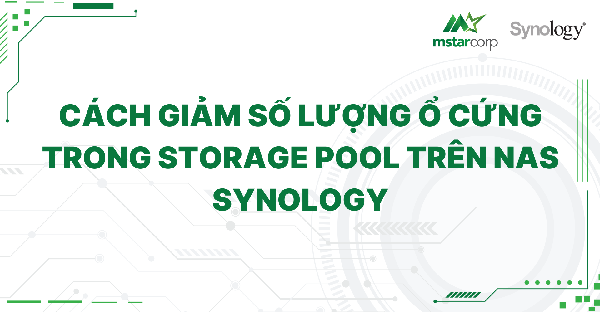 Cách giảm số lượng ổ cứng trong Storage Pool | Mstartech